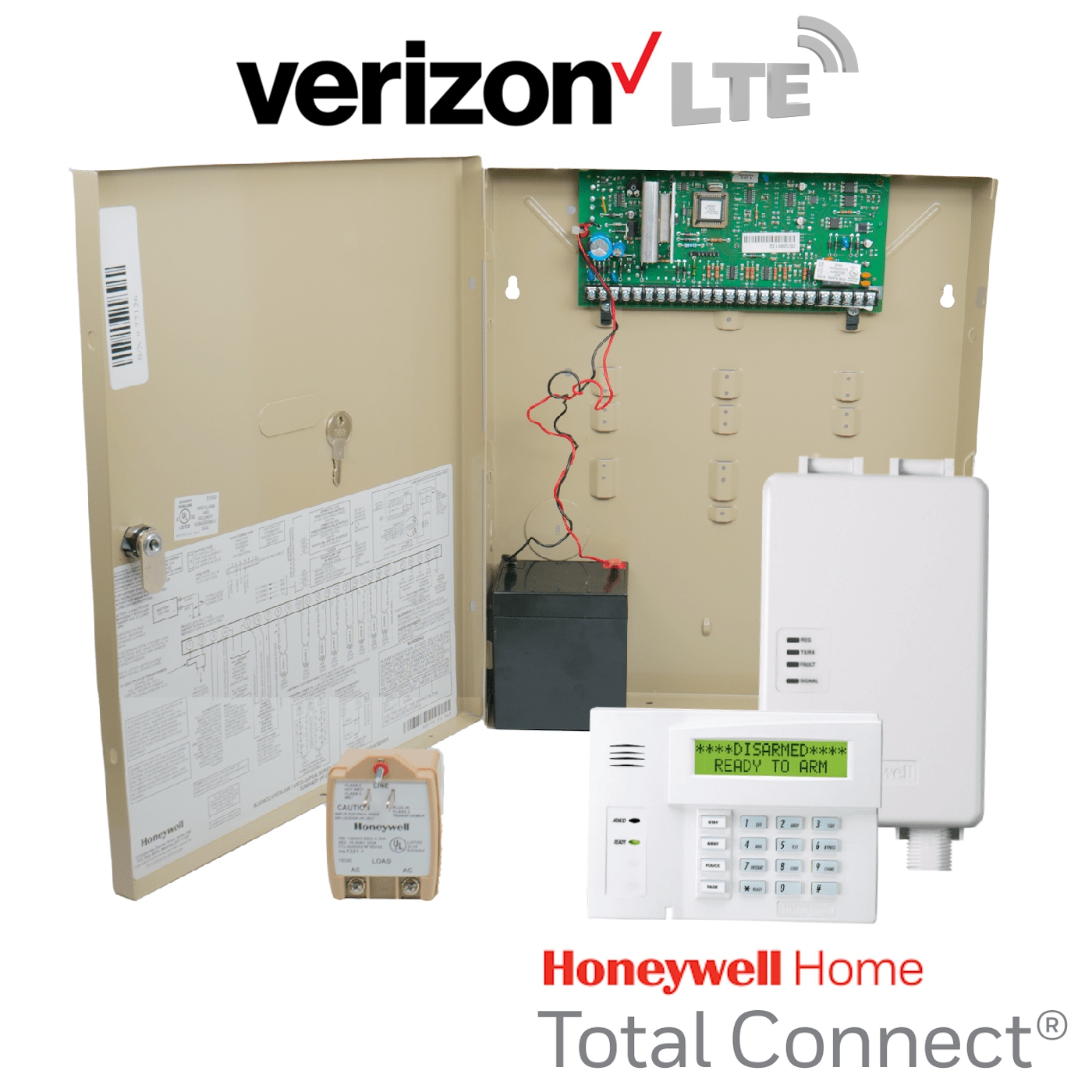 Honeywell Home VISTA 20P Hardwired Cellular Security System Kit (for ...