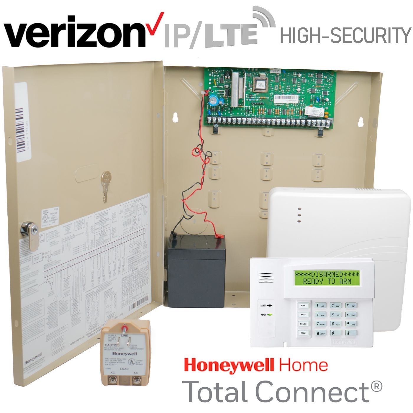 Honeywell Home VISTA 20P Hardwired High-Security Dual-Path Security ...