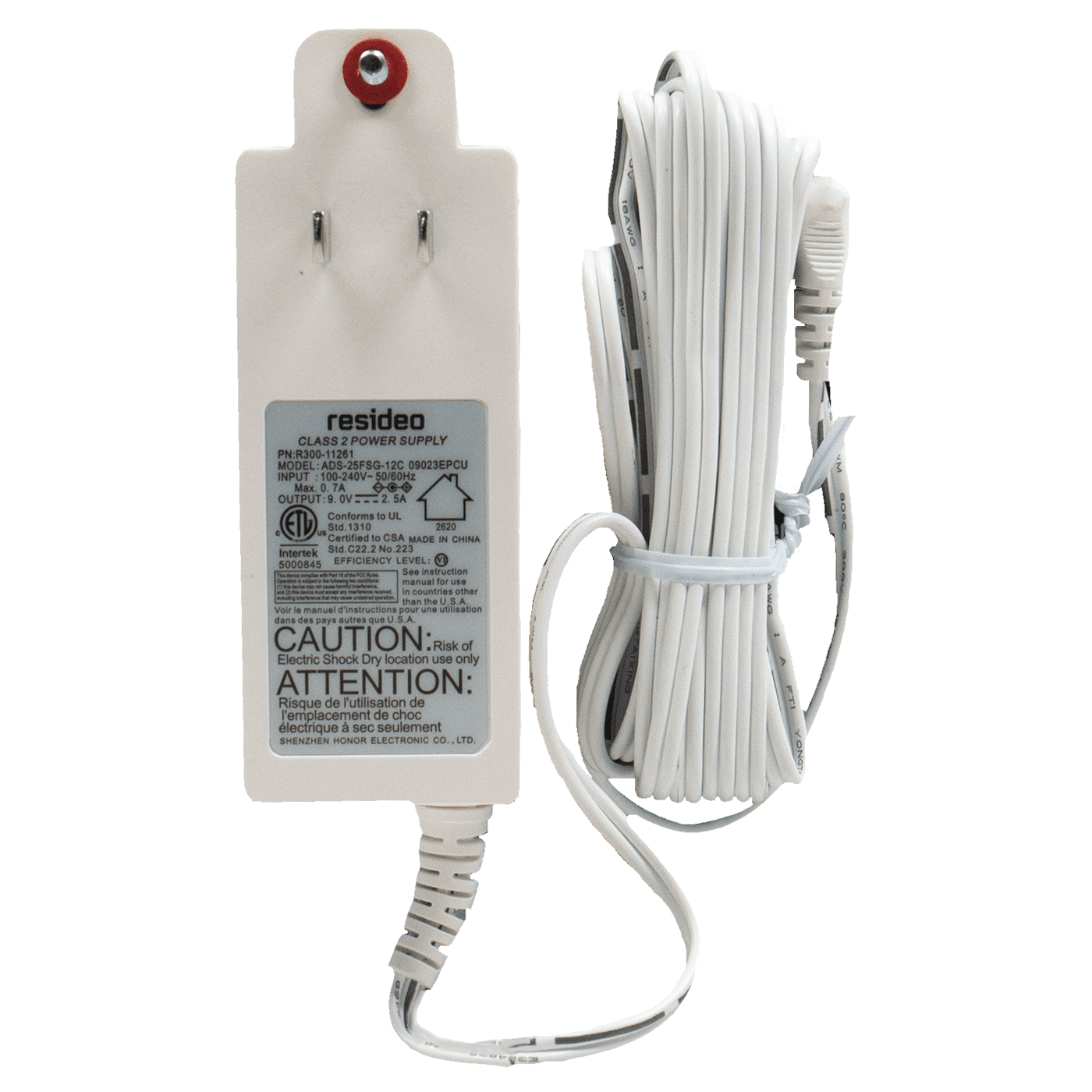 PROA7BARXUS - Resideo Honeywell Home Power Transformer with Barrel Jack ...