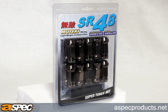 Muteki Lug Nuts SR48 12x1.5 Titanium 48mm Open Ended