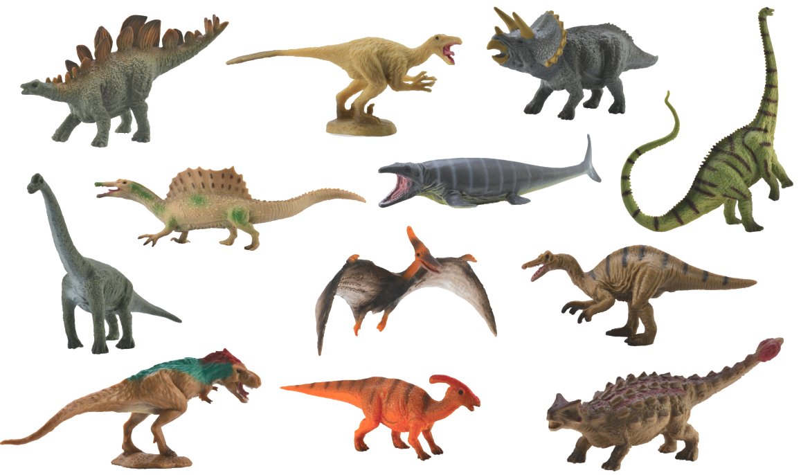 CollectA Dinosaur Mini Bling Bag A1147 - 12 Different Dinos