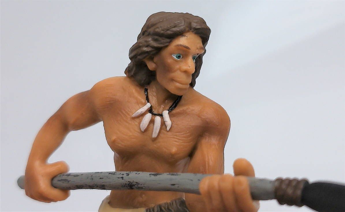 CollectA Neanderthal Man #88526 - Hunting pose with spear