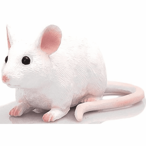 Mojo Pet Series - Mouse #387235 - Albino white with pink hue