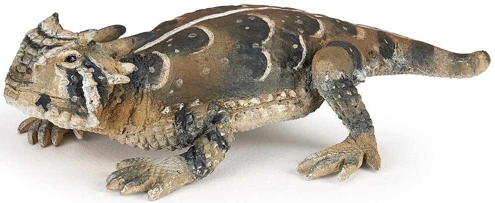 Papo Horned Lizard #50247 - Nice Stripes, Humps and Bumps