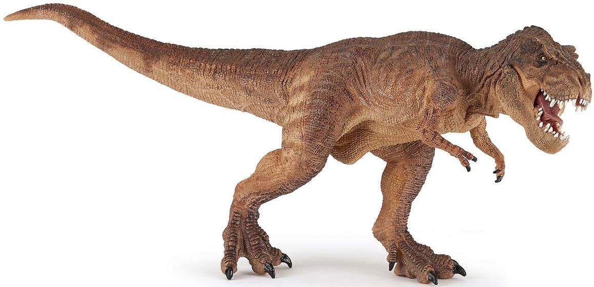 Papo T-Rex Running - Brown #55075 - Features Articulated Jaw