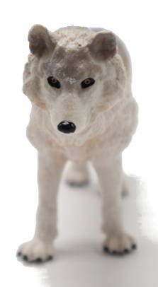 Papo Wild Animals - Arctic Wolf #50195 - White/Grey Fur Coat