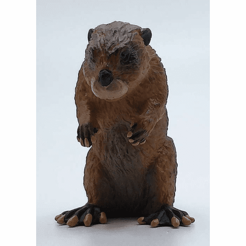 Papo Beaver #50110 - New 2022. Cute figure rests on its tail.