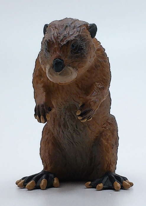 Papo Beaver #50110 - New 2022. Cute figure rests on its tail.