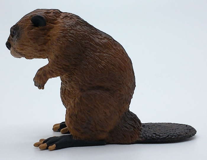 Papo Beaver #50110 - New 2022. Cute figure rests on its tail.