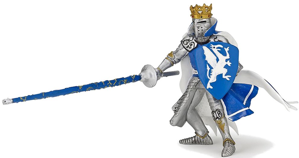 Papo Dragon King Blue #39387 - Extended Battle Lance