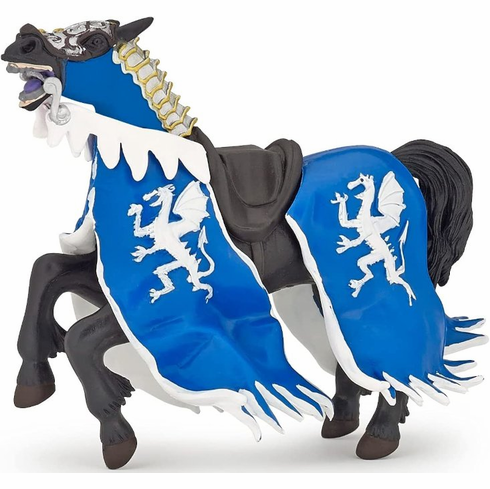 Papo Dragon Kings Horse Blue #39389 - Dragon Crest on Tunic