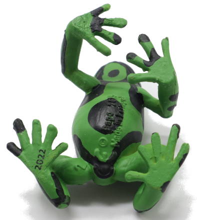 Papo Equatorial Frog #50176 - Green and Black Camouflauge