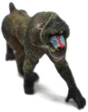 Papo Mandrill #50121 - Vibrant, Colorful Accents on Face