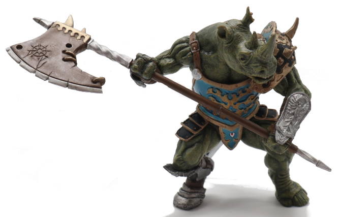 Papo Rino Man Mutant #38946 - Half Man, Half Rhino Warrior