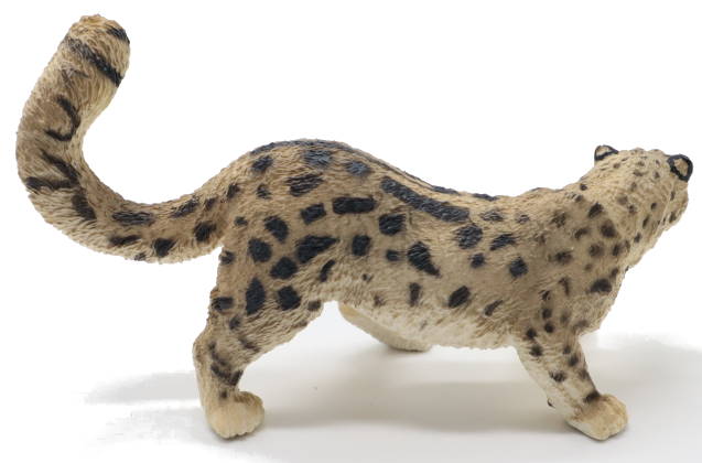Papo Snow Leopard #50160 - Tinged Thick Fur with Spots