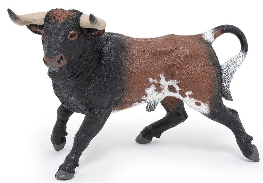 Papo Spanish Bull #51183 - Vicious Looking Fighting Bull