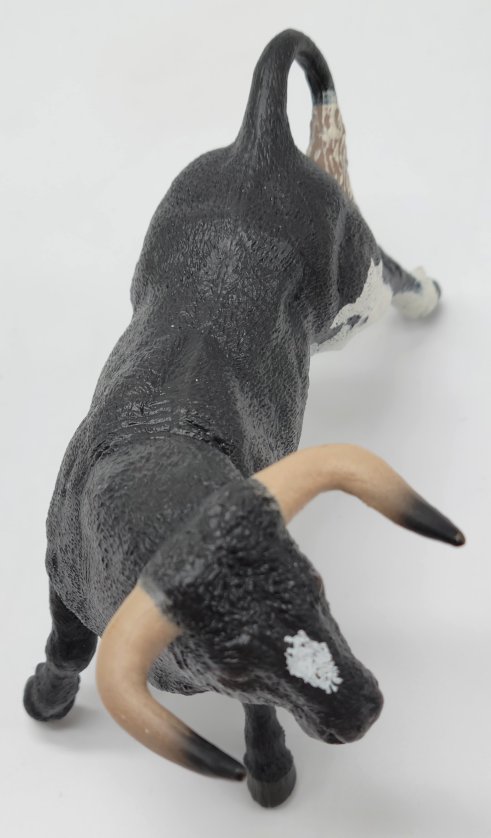 Papo Spanish Bull - Black & White #51184 - Sizeable Horns