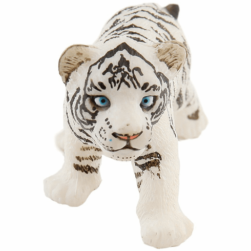 Papo White Tiger Cub #50048 - Brilliant Blue Eyes