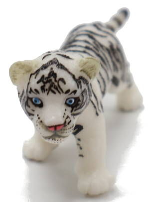 Papo White Tiger Cub #50048 - Brilliant Blue Eyes
