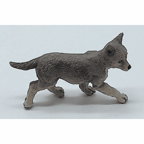 Papo Wild Animals - Wolf Cub #50162 - Lovable Grey Cub