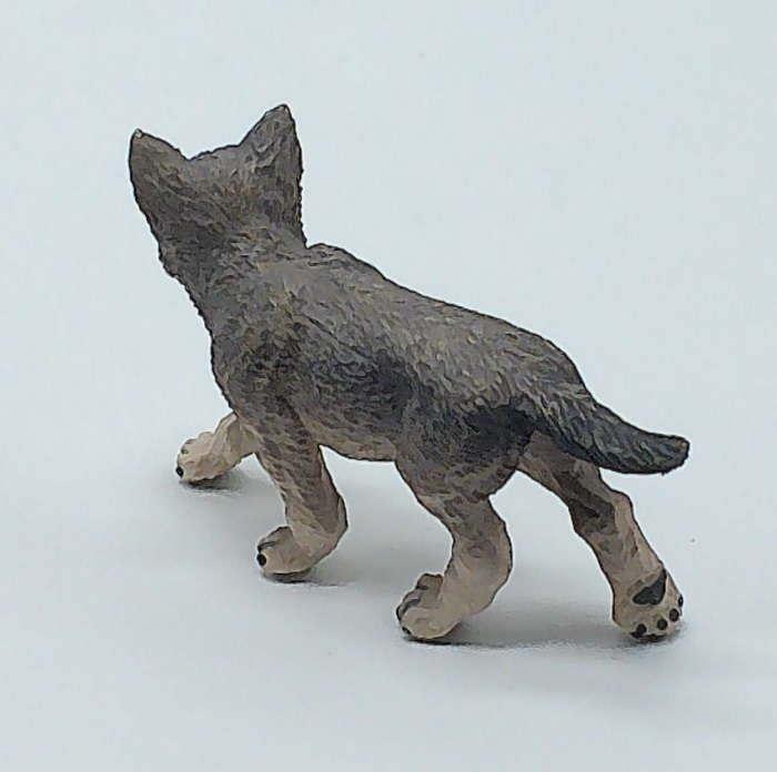 Papo Wild Animals - Wolf Cub #50162 - Lovable Grey Cub