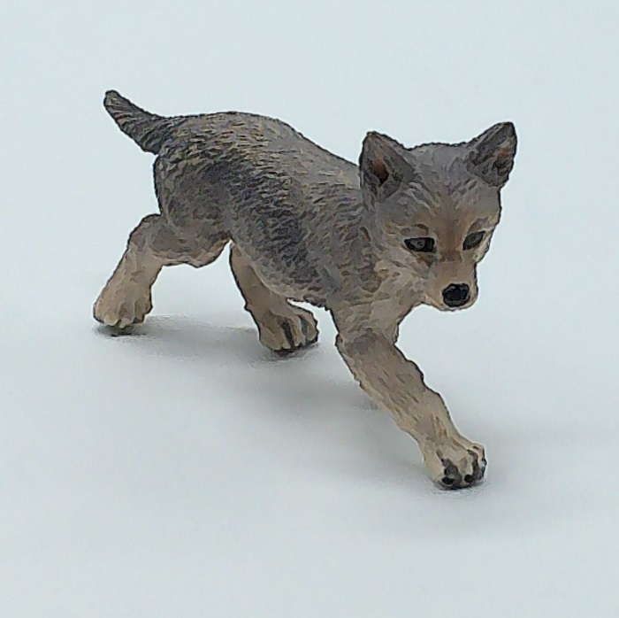 Papo Wild Animals - Wolf Cub #50162 - Lovable Grey Cub