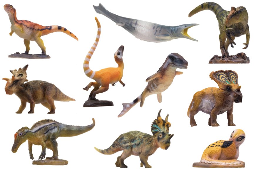 PNSO Mini Dinosaurs Series - Entire Set, 48 Mini Figures