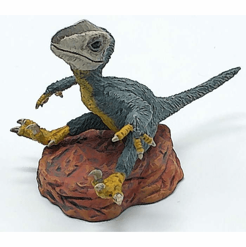 REBOR - Baby Utahraptor #160208 - Sitting Baby with Red Base