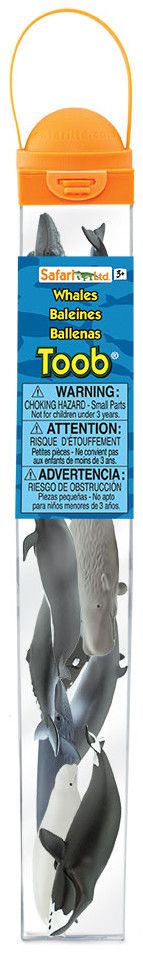 Safari Ltd. - Whales Toob #100072 - 10 Minature Whales