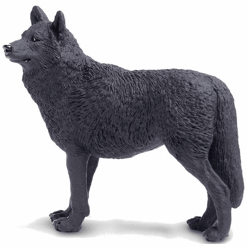 Safari Ltd. - Black Wolf #112989 - Oversized Wolf Model