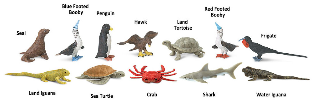 Safari Ltd. - Galapagos Toob #681704 - 12 Mini Animals