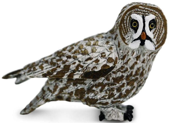 Safari Ltd. - Great Grey Owl #100691 - Piercing precise Eyes