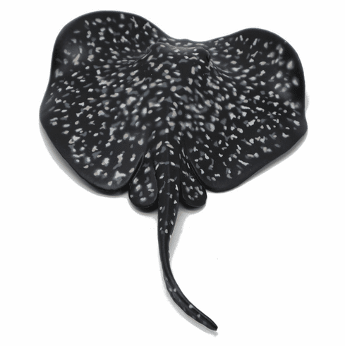 Safari Ltd. - Marble Ray #100317 - Black with White Spots