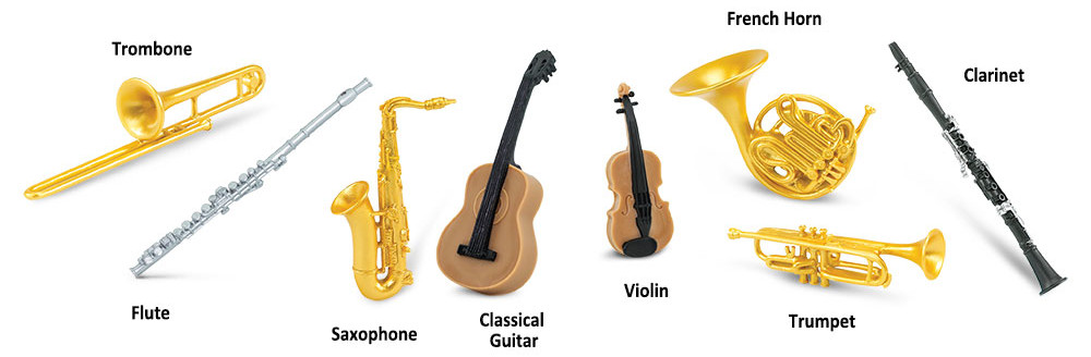 Safari Ltd. Musical Instruments Toob #685404 - 8 Pieces