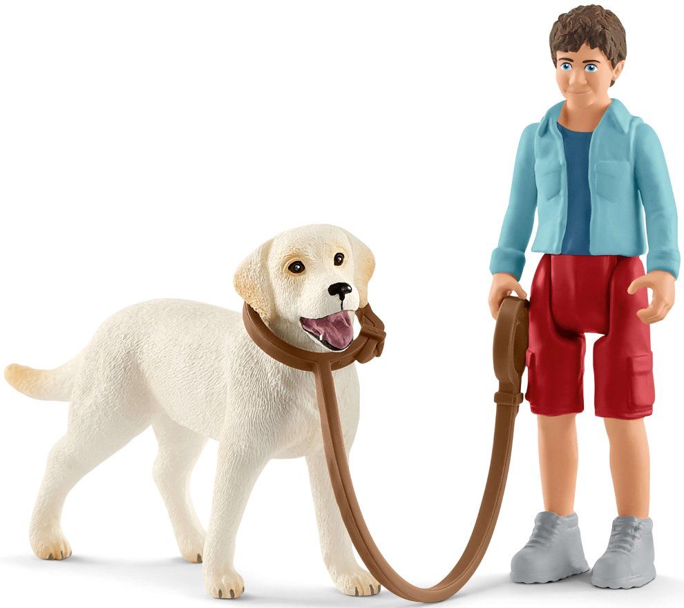 Schleich - Walking with Labrador Retriever by Schleich 42478