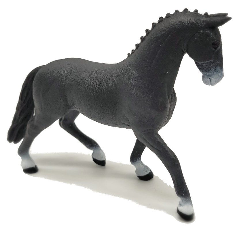 Schleich Hanoverian Mare #72135 Black with white marks.