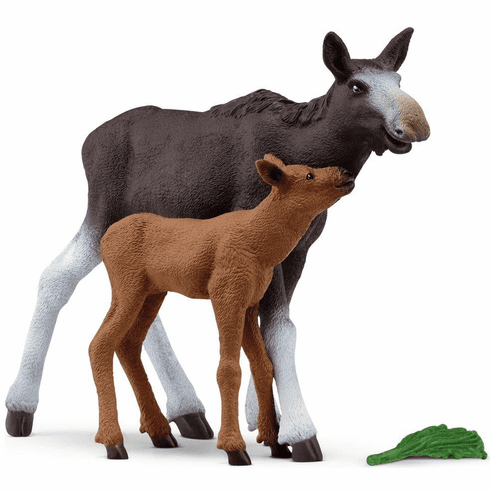 Schleich Moose Mother with Calf #42629 New in 2023!
