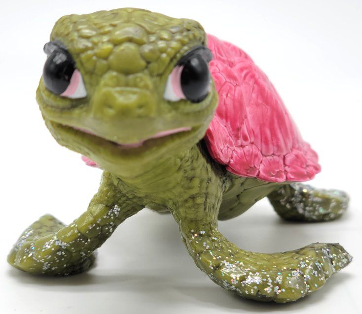 Schleich Pink Sapphire Turtle 70759 , Bright pink shell, big shiny eyes ...
