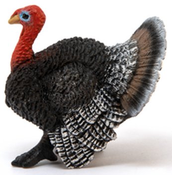 Schleich Turkey #13900 - Gobbling, Thanksgiving Meal