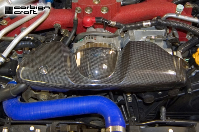 08+ Subaru WRX Carbon Fiber Alternator Cover CBE-WRXALT08
