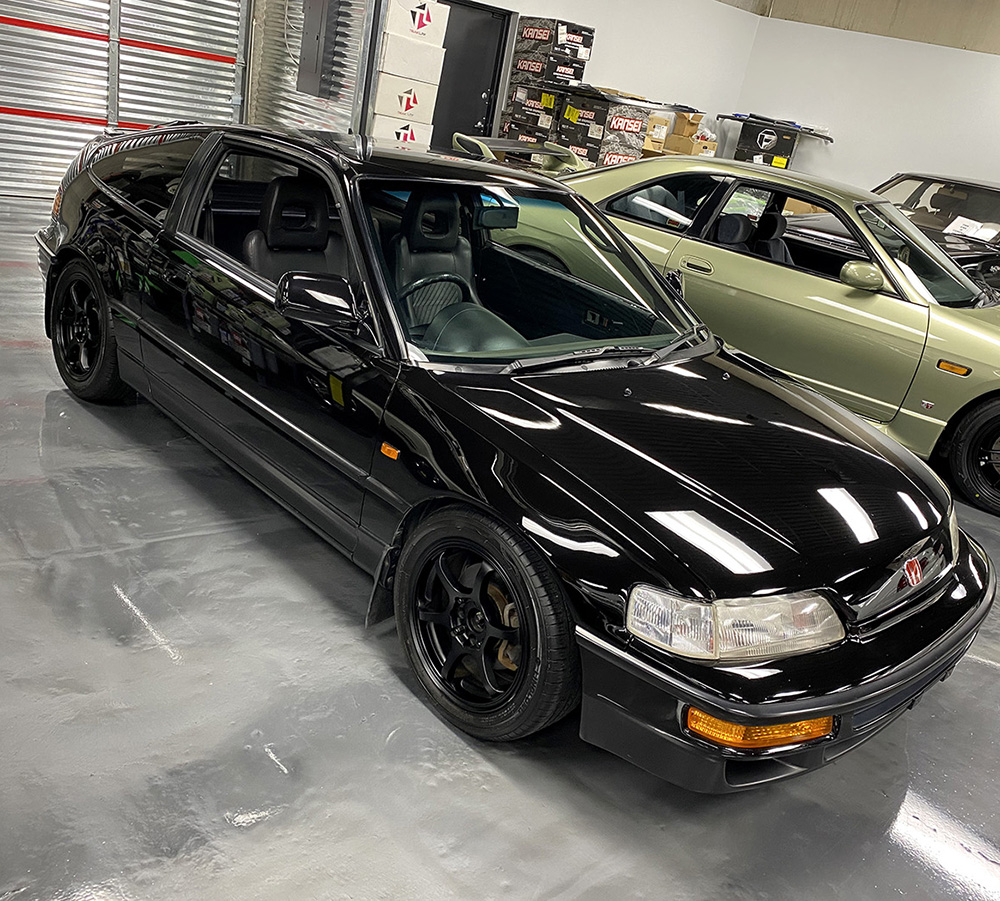 1988 JDM RHD HONDA CR-X LIMITED 1.5X S2 BLACK 5 SPEED DUAL CARB