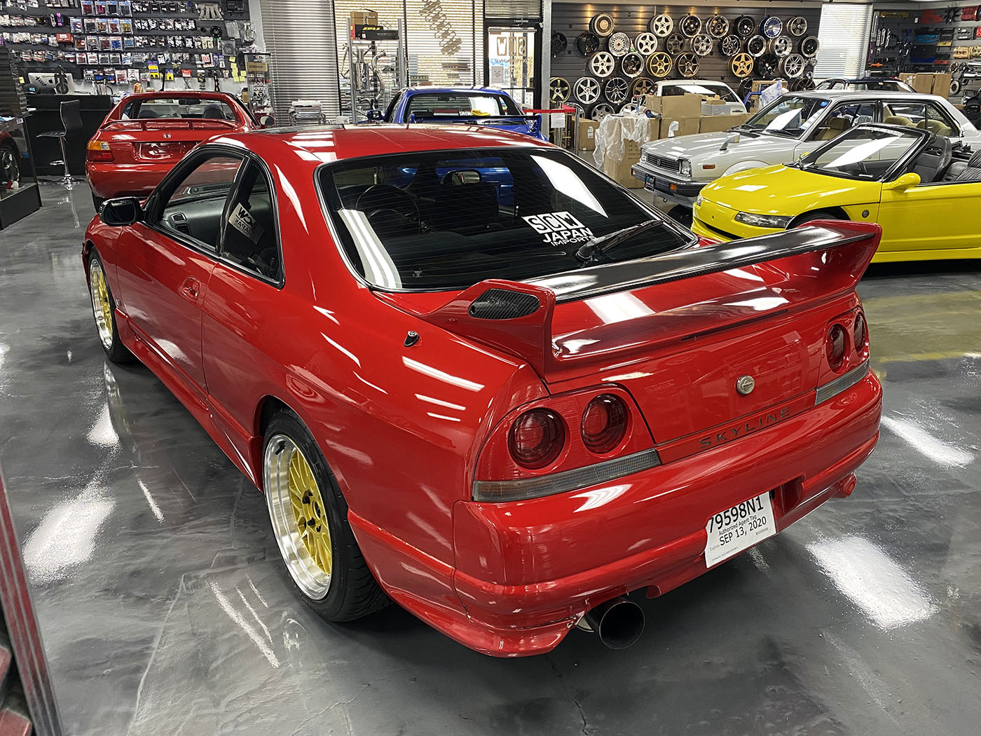 JDM RHD 1995 JDM RHD NISSAN SKYLINE R33 GTS-T TURBO RED
