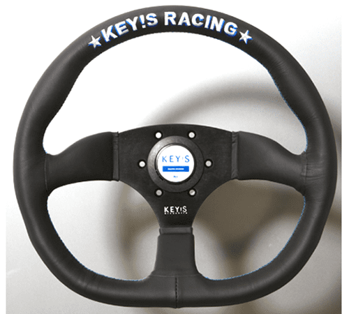 KEY'S Racing Steering Wheel D SHAPE Type 345mm Leather Suede