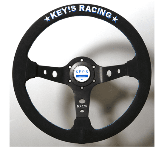 KEY'S Racing Steering Wheel DEEP Type 330mm Leather Suede