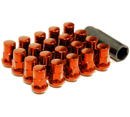 Muteki SR35 Racing Short Lug Nuts & Locks Red M12x1.25