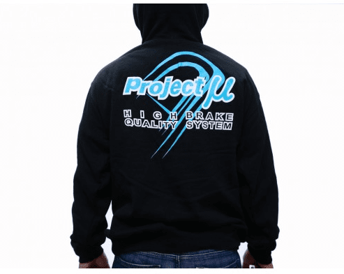 Project Mu Racing Brakes Hoodie Black JDM Promo Apparel