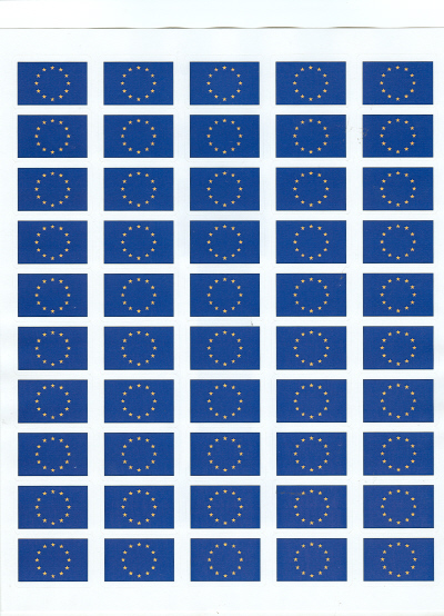 WorldStix sheet of 50 Made in the USA self-adhesive 1" x 1.5" paper ...