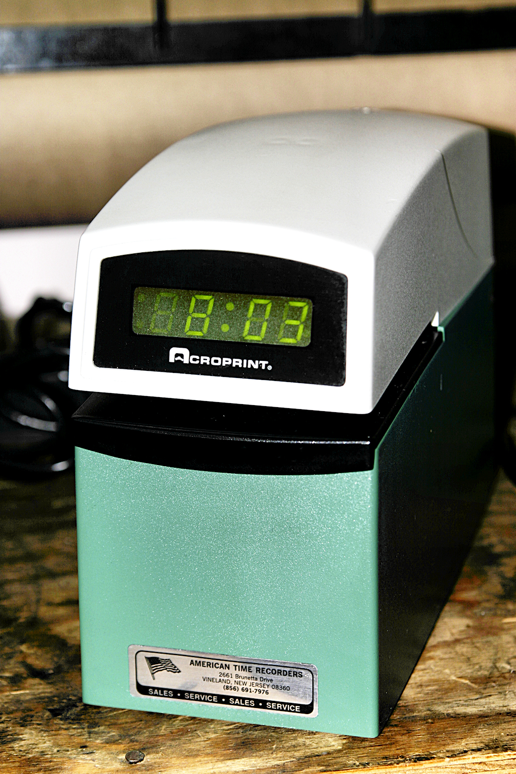 Acroprint Time Stamp.