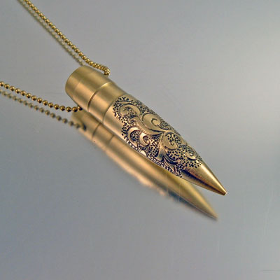 .50 Caliber Bullet Pendant