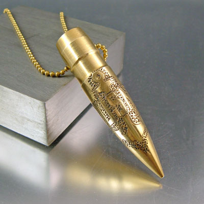 50 Cal Bullet Necklace USN